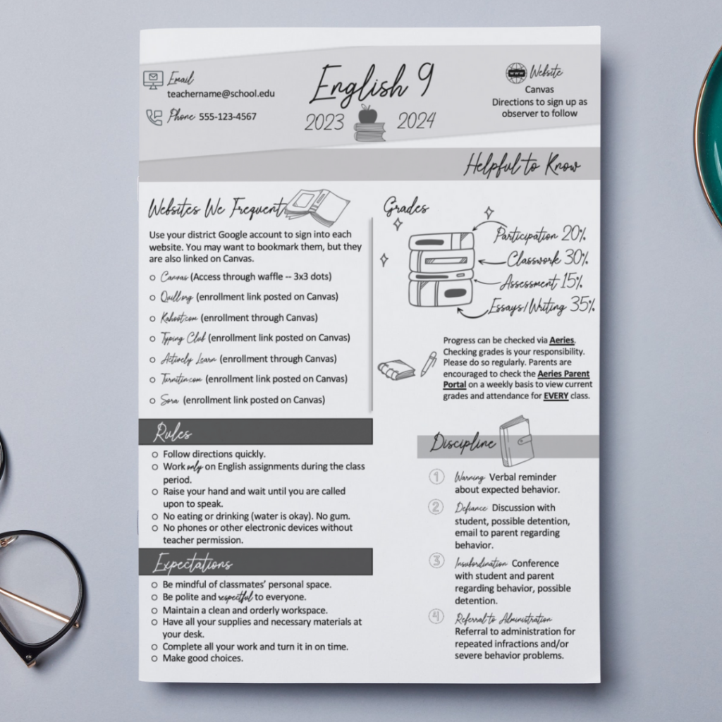 9 High School Syllabus Must-Haves - Three Heads