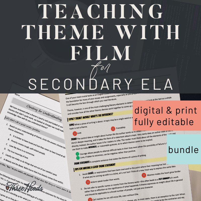 Are You Teaching Theme Effectively? - Three Heads